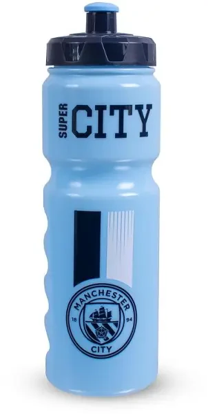 Team Merchandise 750ml Plastic Bottle - Man City - Total Sports Direct